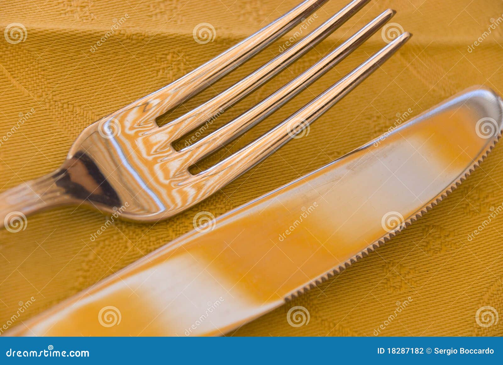 Fork and knife stock photo. Image of restaurant, snack - 18287182