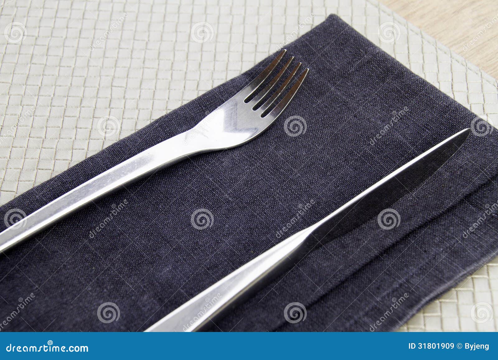 Fork and knife stock image. Image of silverware, fork - 31801909