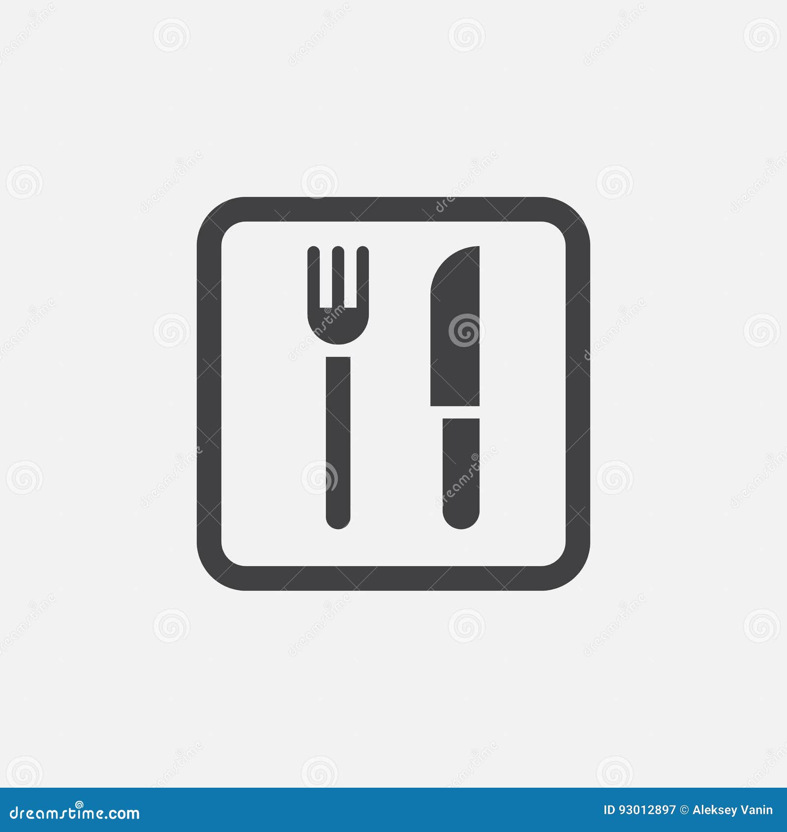 Fork and Knife Icon, Vector Logo, Linear Pictogram Isolated on White ...