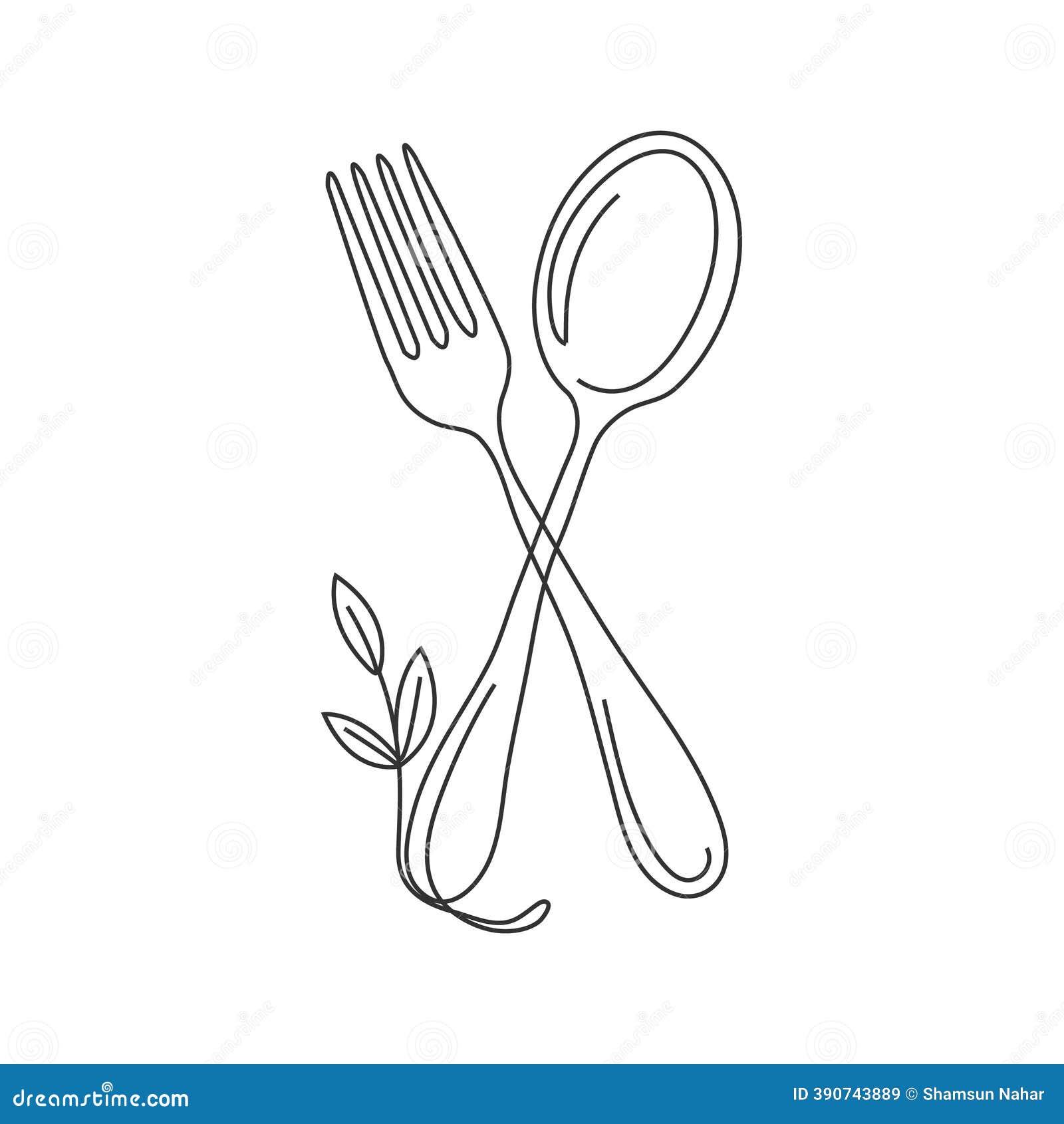 Drawing Of Silverware Royalty-Free Stock Photo | CartoonDealer.com #1806009