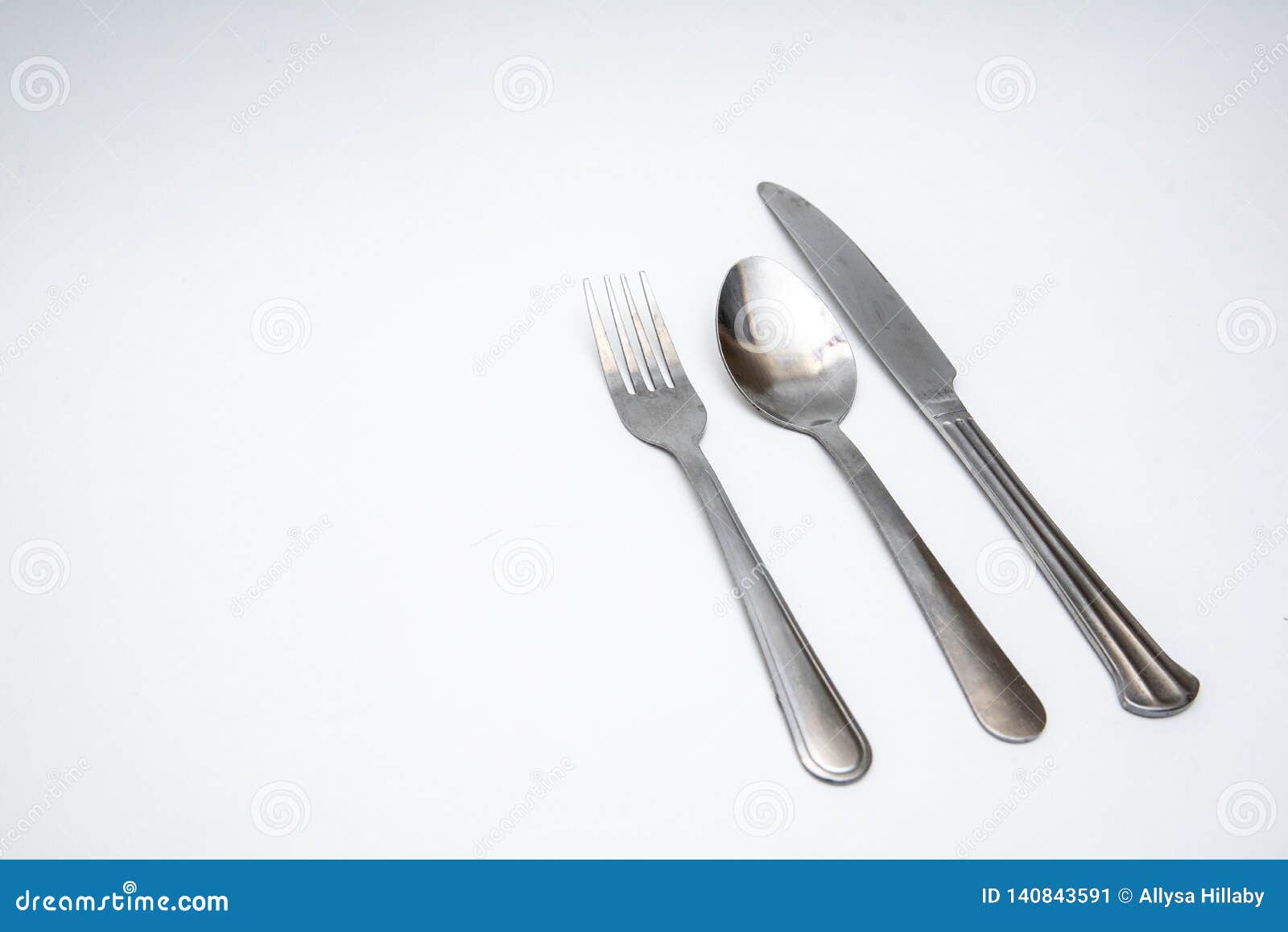 Fork, Knife, Spoon White Backdrop Stock Image - Image of cook, cuisine ...