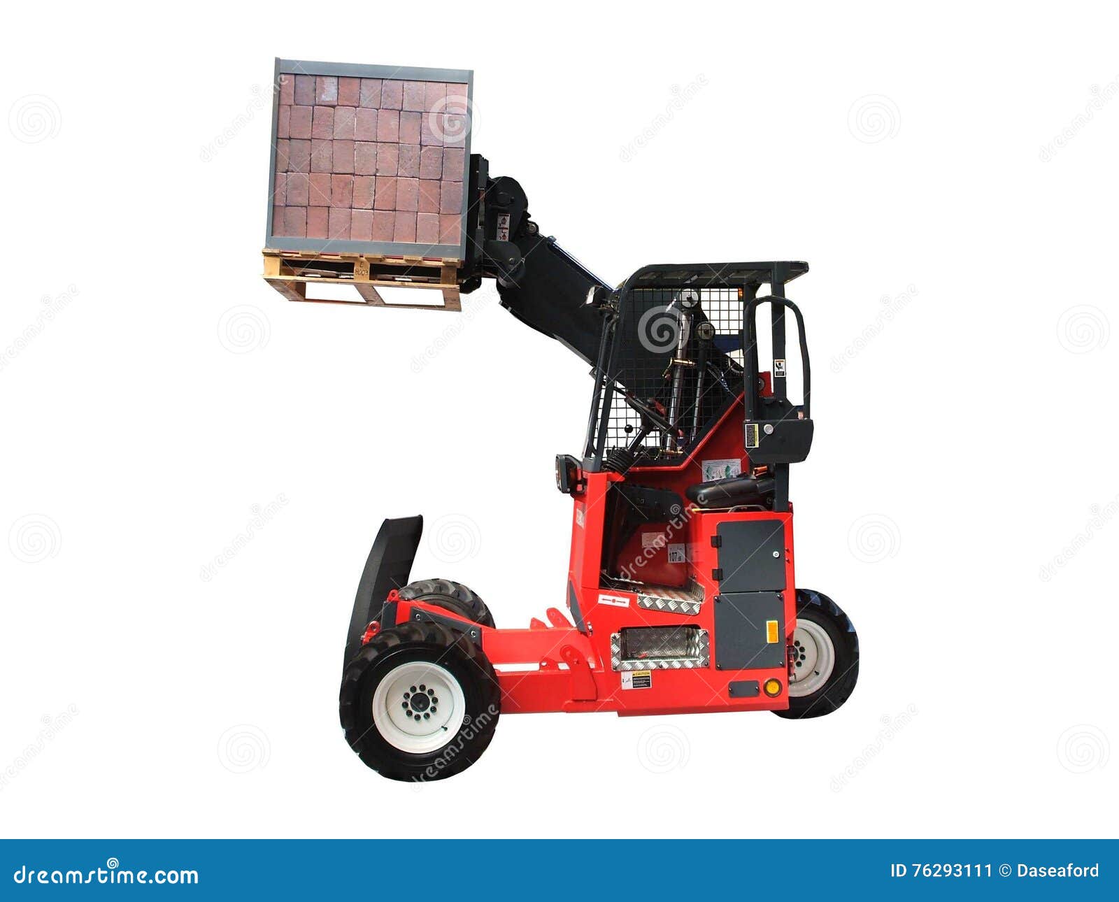 Fork Lift Truck stock image. Image of wheels, move, construction - 76293111