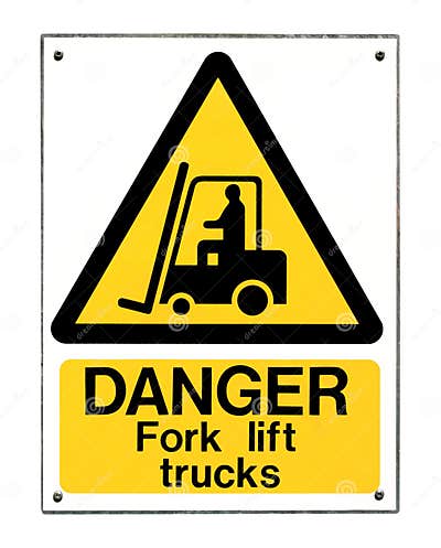Fork Lift Truck Sign stock image. Image of silhouette - 3087171