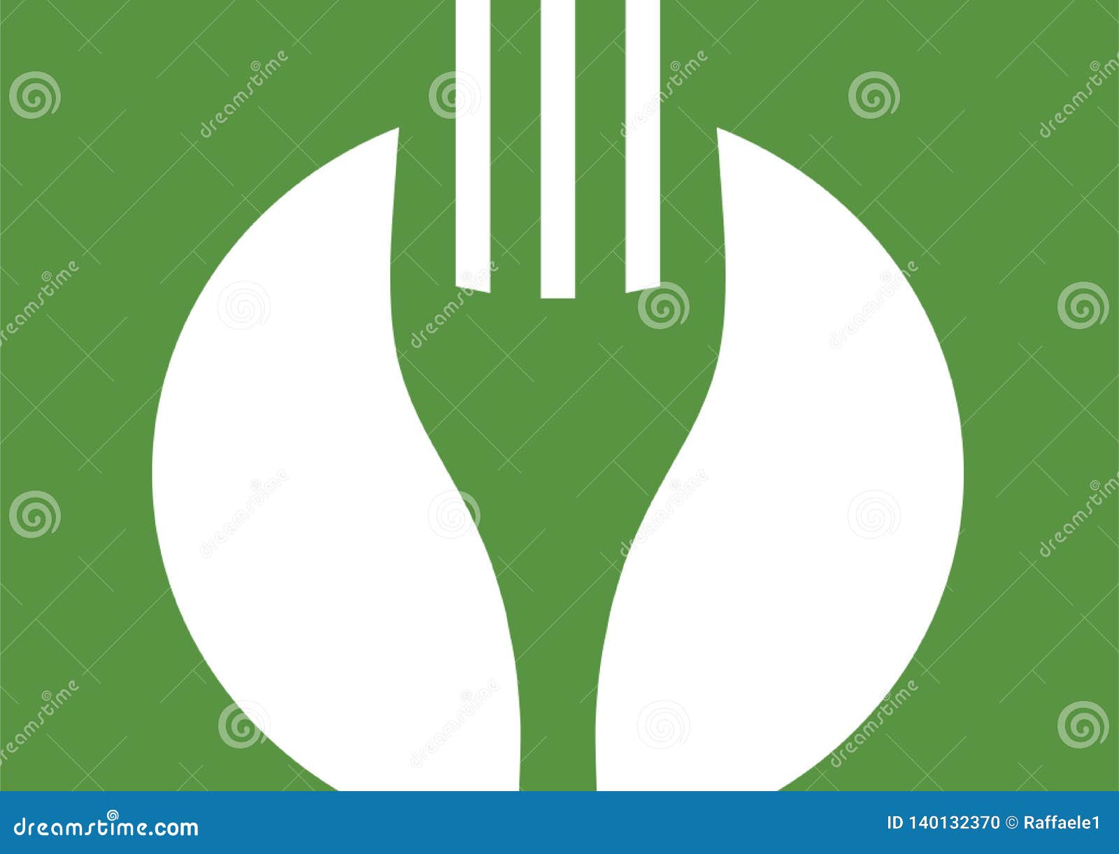 Fork Logo With Leaves With A Touch Of Vintage Color. Intended For Fresh ...
