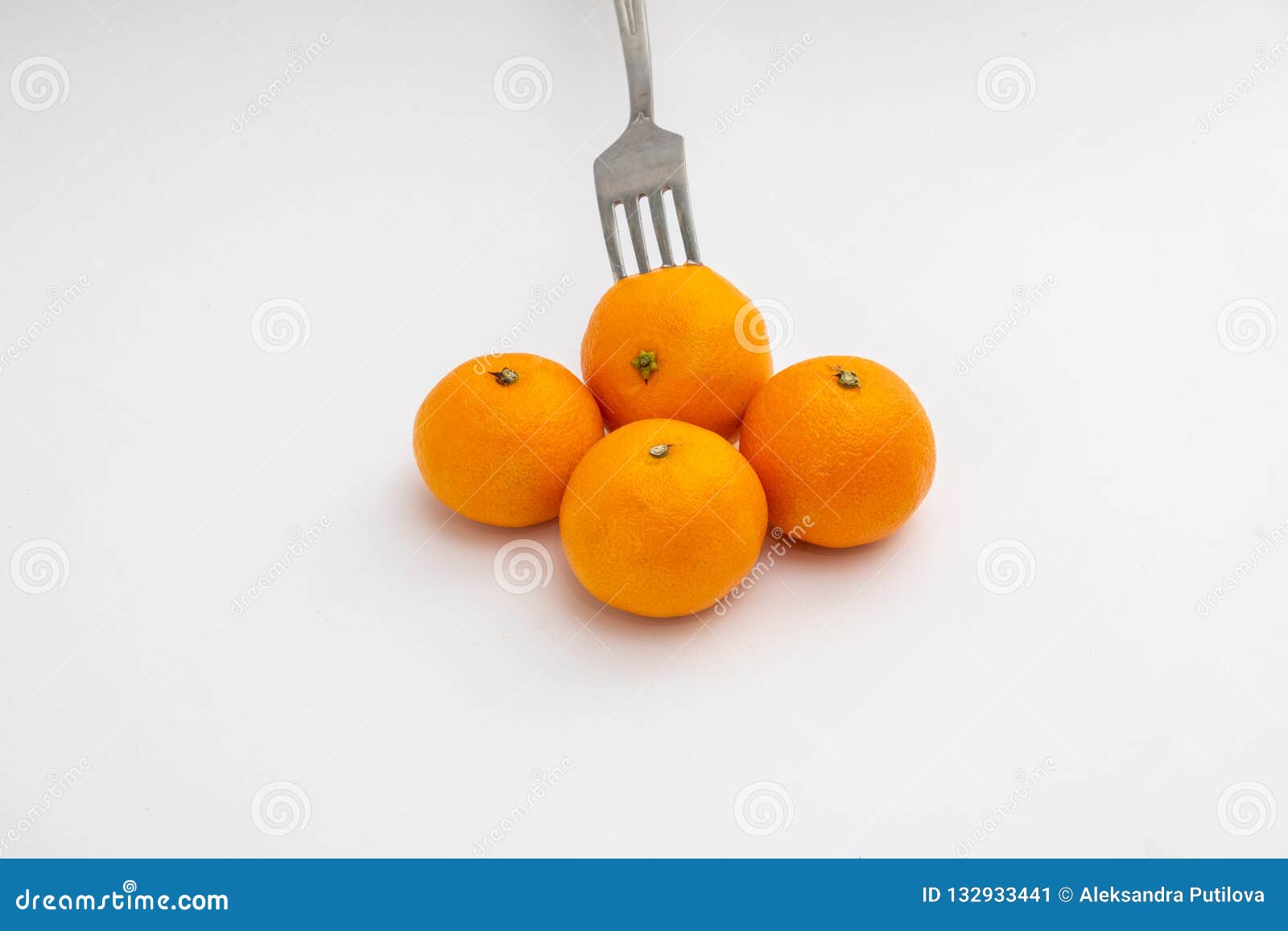 Fork in Orange, Fruit, Juicy Orange Stock Image - Image of natural ...