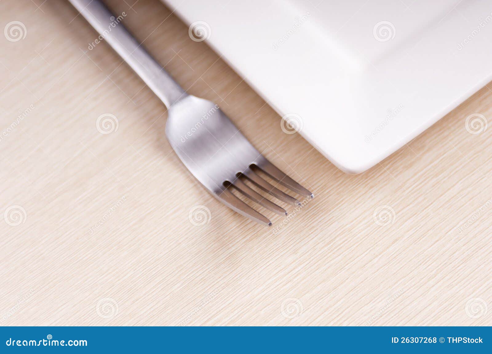 Fork and Plate stock photo. Image of blur, catering, dishware - 26307268
