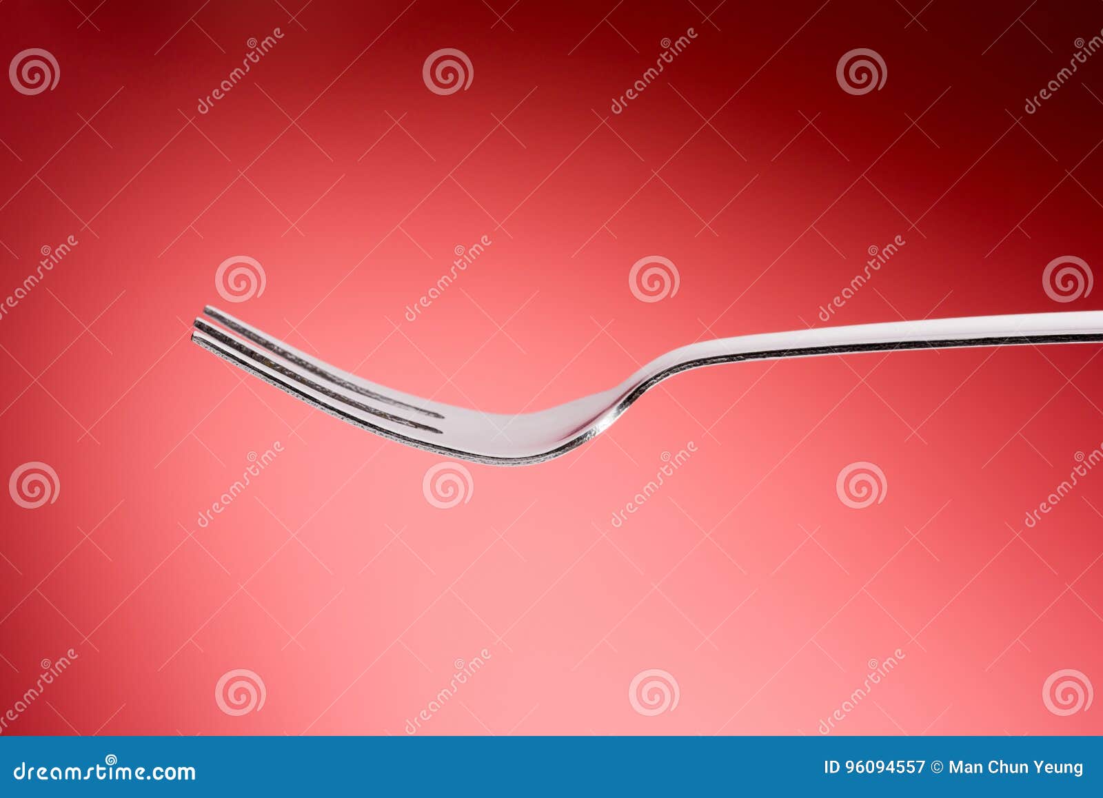 Fork in Red Background in Studio Stock Image - Image of kong, copy ...