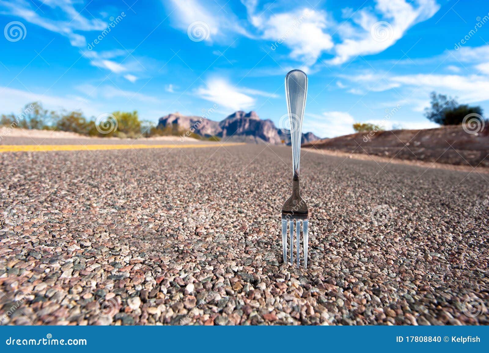 Fork in the road stock photo. Image of difficult, color - 17808840