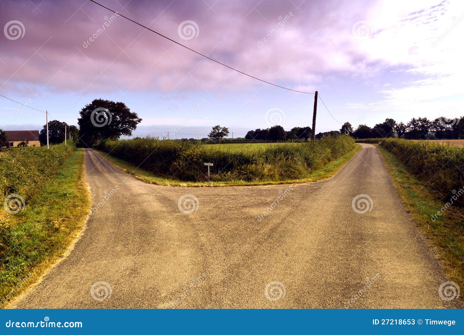 A fork in the road stock image. Image of perspective - 27218653