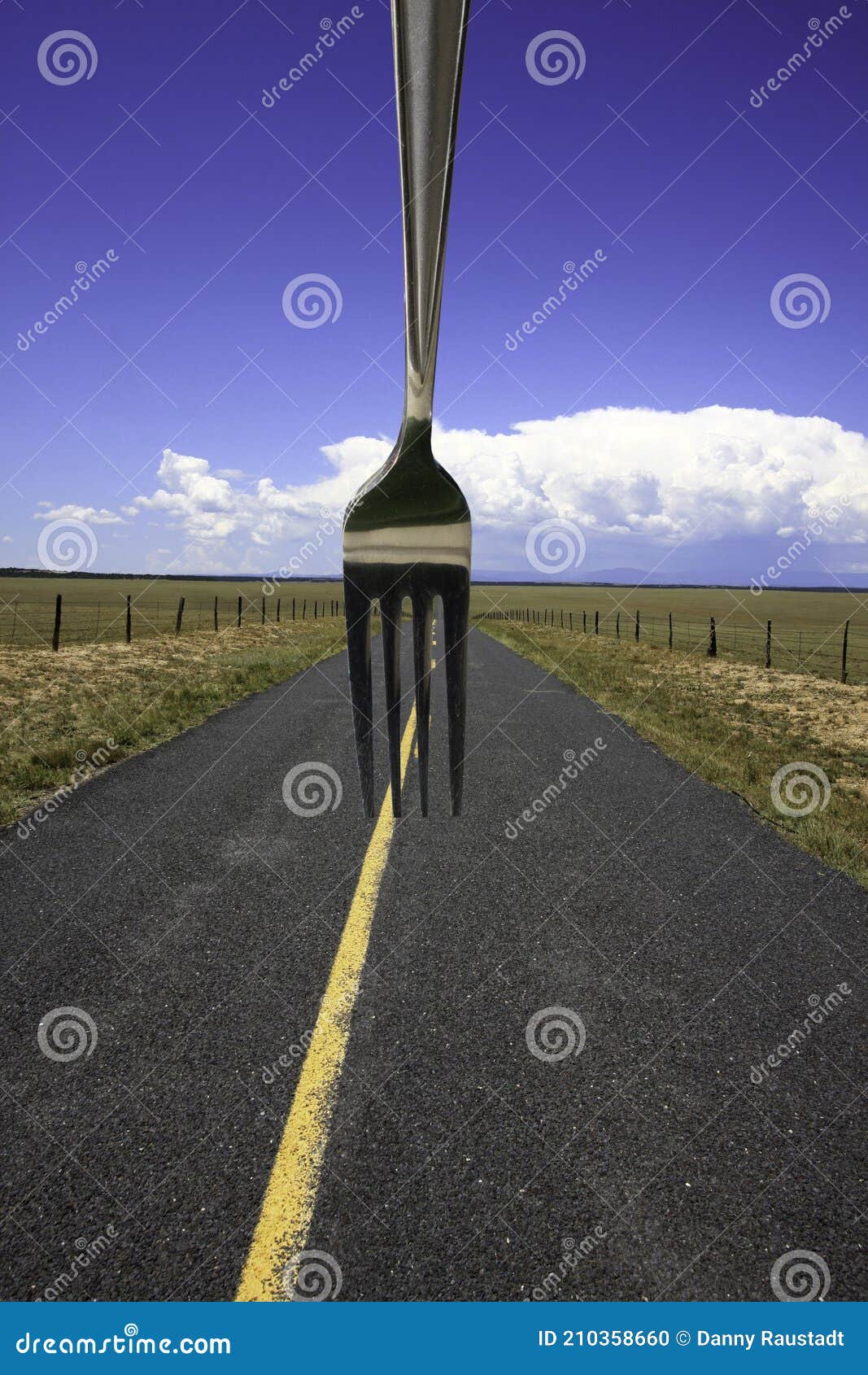 Fork in the Road stock photo. Image of country, expression - 210358660