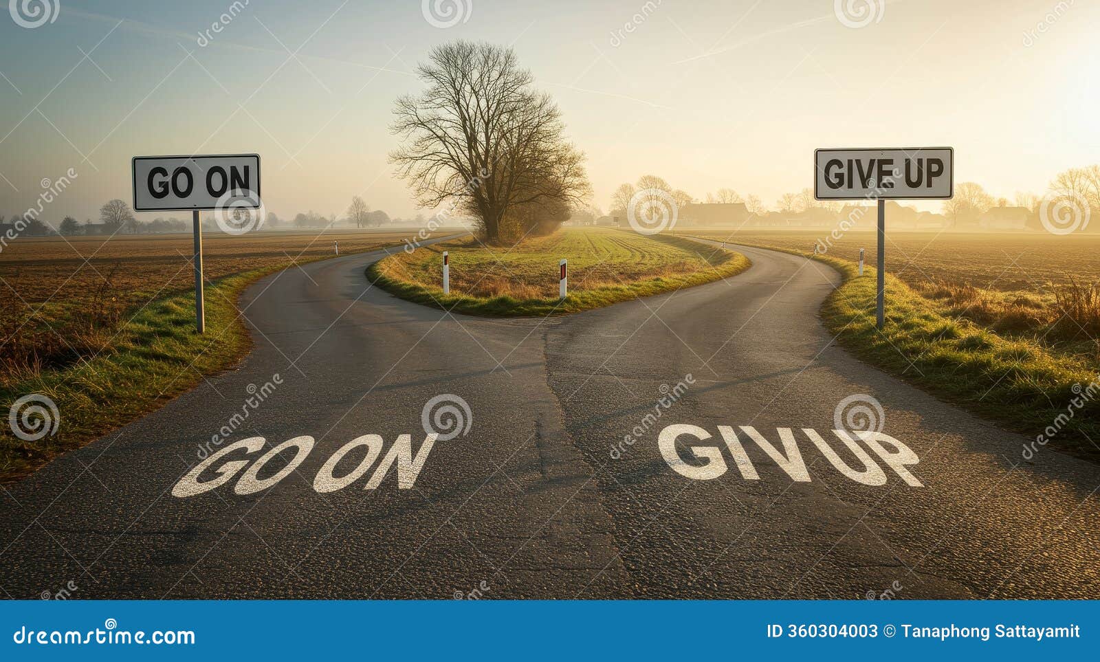 Perseverance. Road Sign With Clouds And Sky Royalty-Free Stock Photo ...