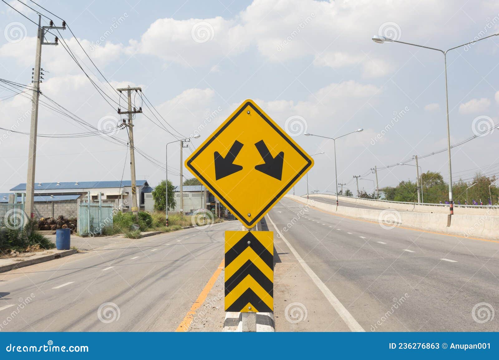 Fork in the road sign stock image. Image of white, direction - 236276863