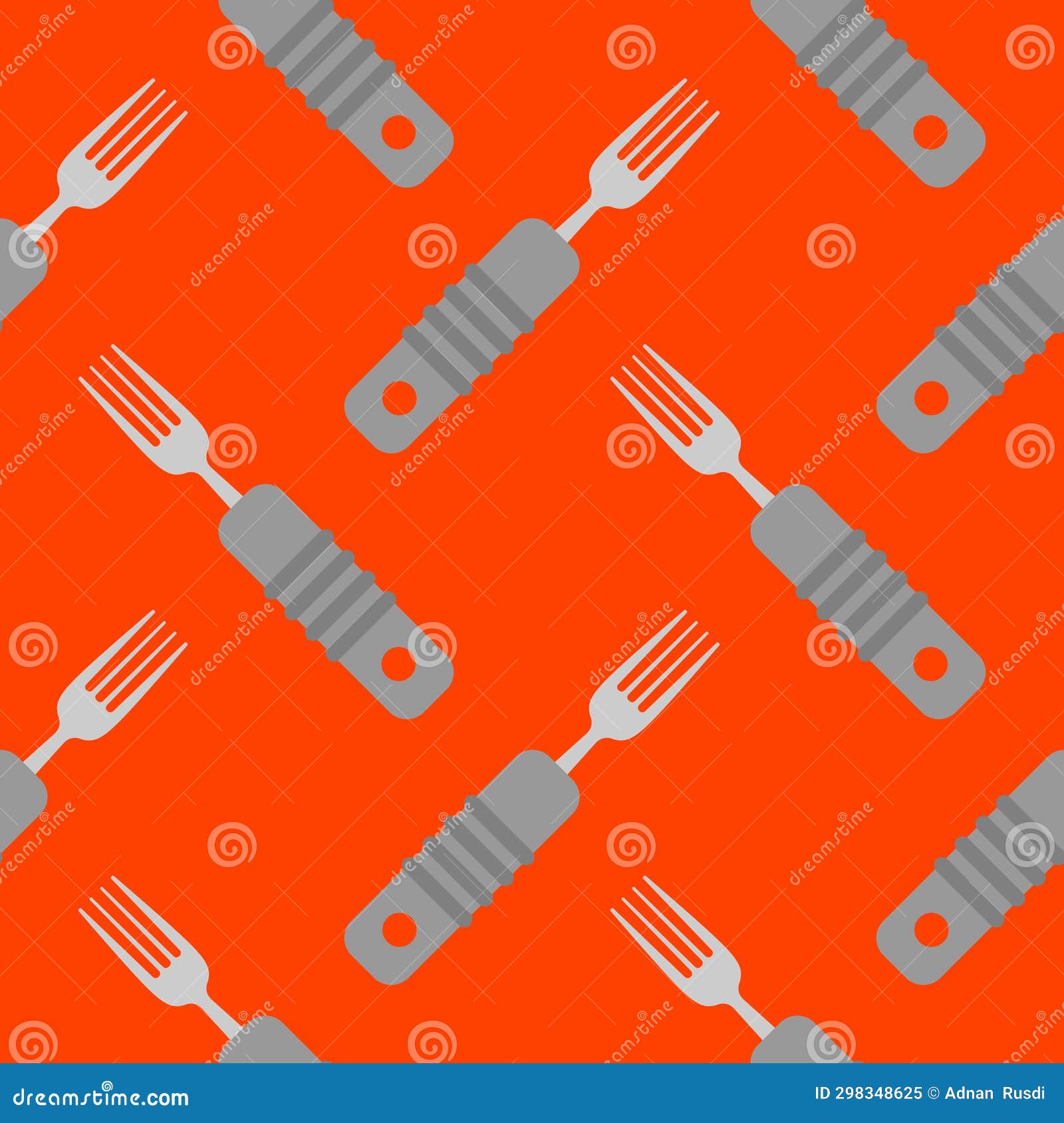 Fork Seamless Pattern Vector Illustration. Cutlery Patterns for ...