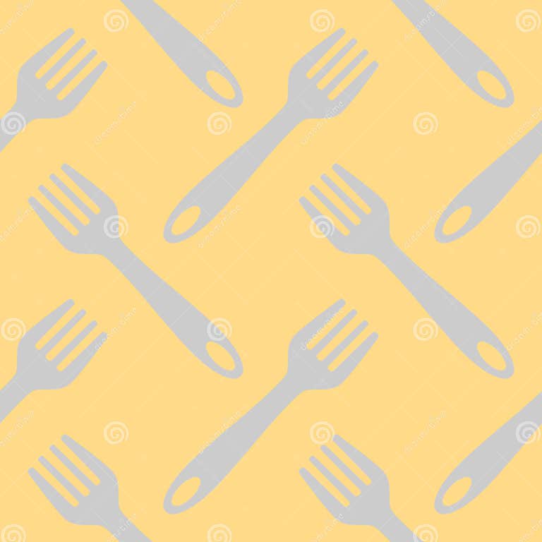 Fork Seamless Pattern Vector Illustration. Cutlery Patterns for ...