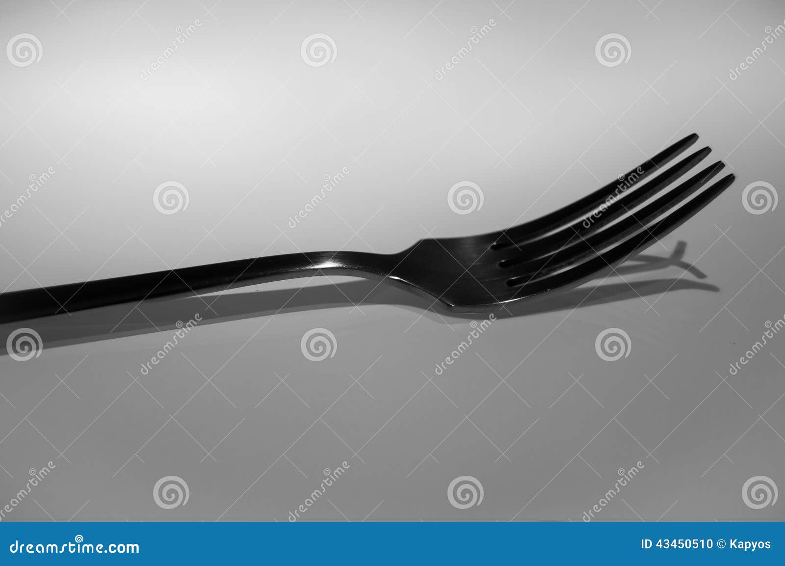 Fork shadow stock photo. Image of utensil, fork, white - 43450510