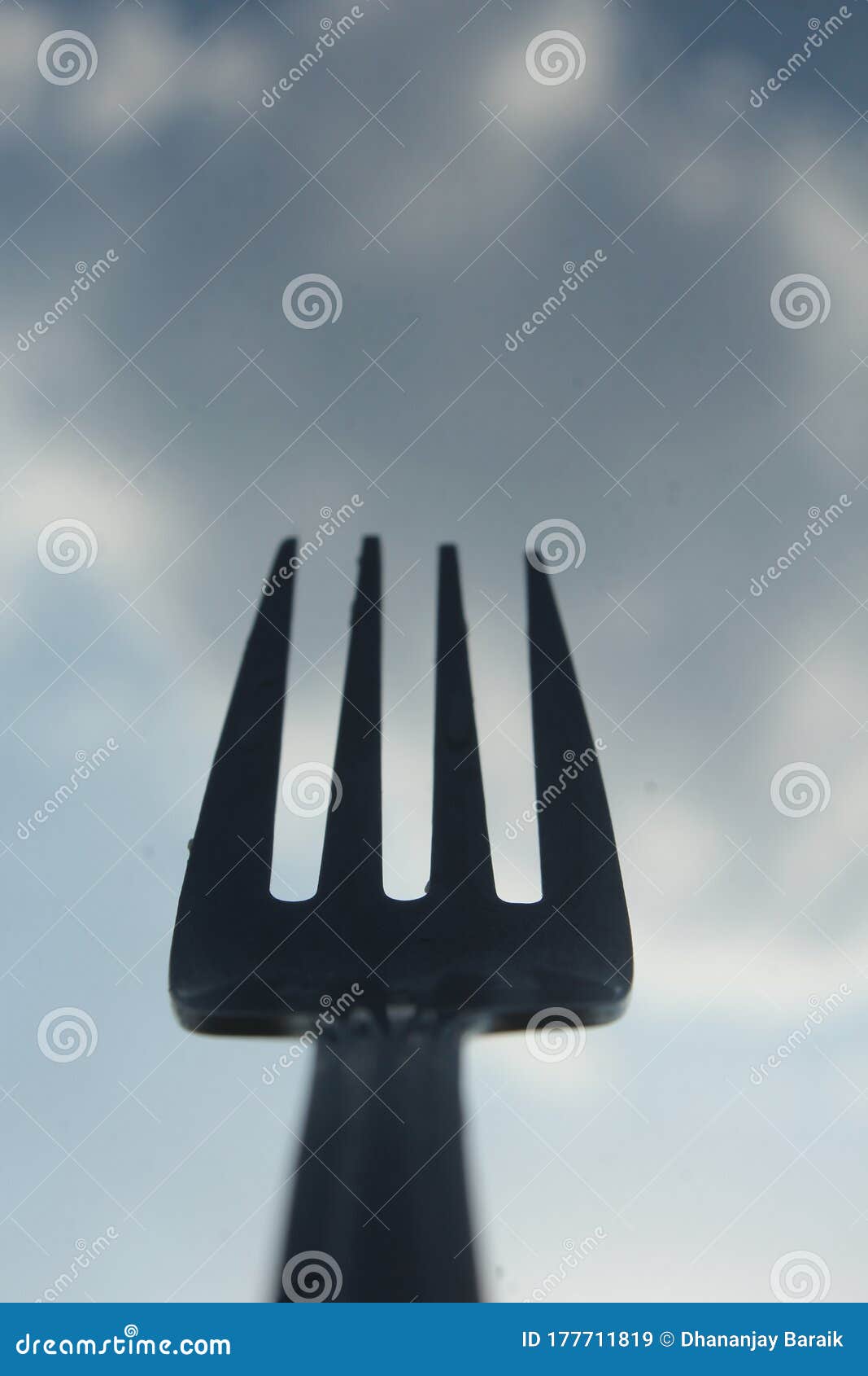 Fork on a sky stock image. Image of object, graphic - 177711819