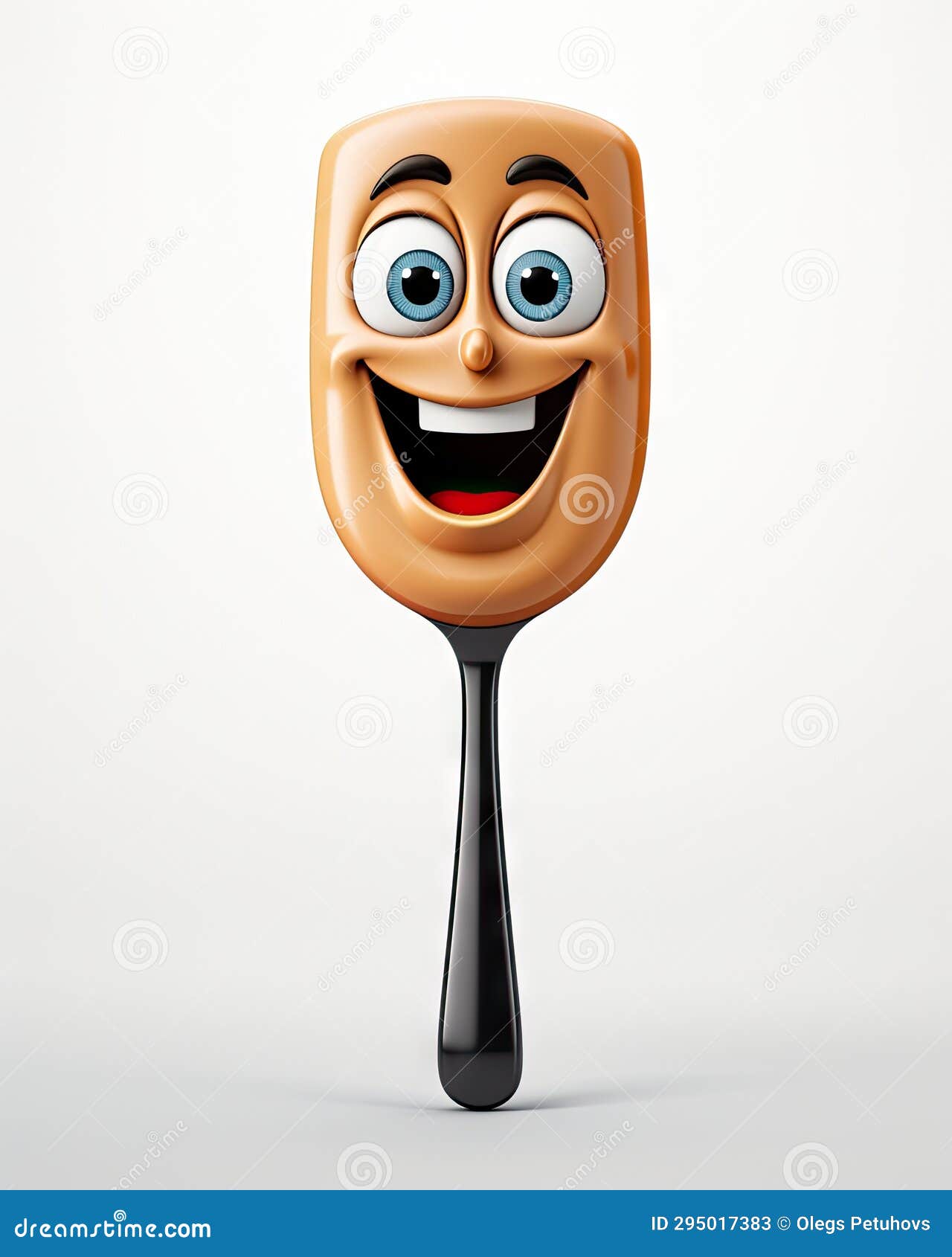 A Fork with a Smiling Face on it S Side. Generative Ai Stock ...