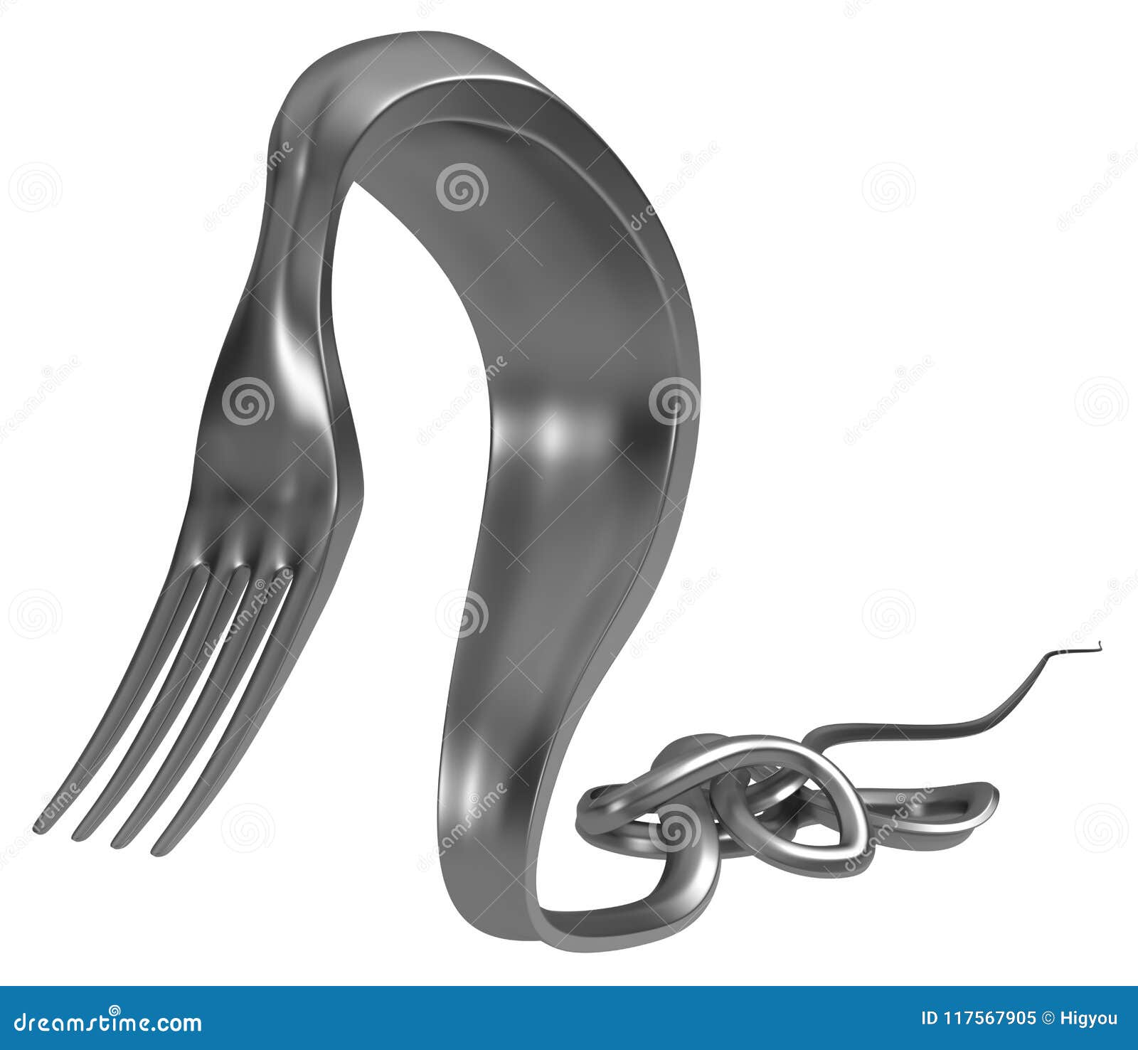 Snake Fork stock illustration. Illustration of creature - 117567905