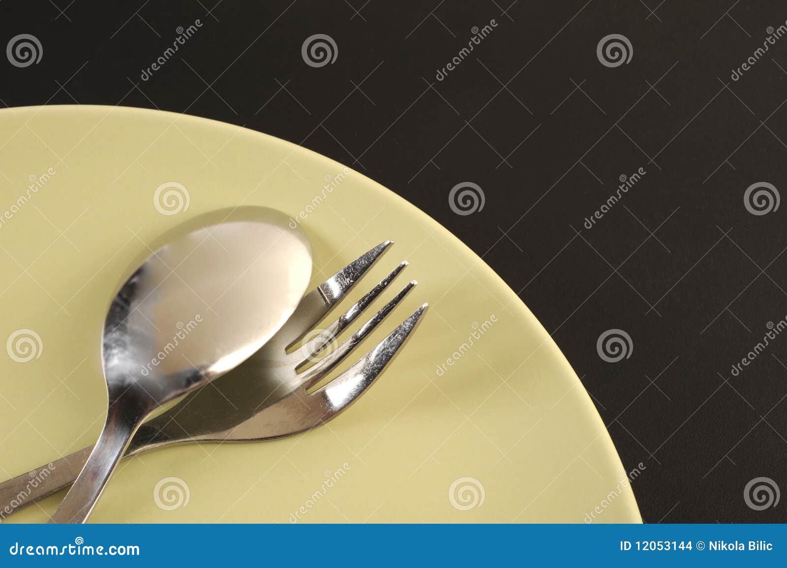 Fork and spoon stock photo. Image of spike, fork, steel - 12053144