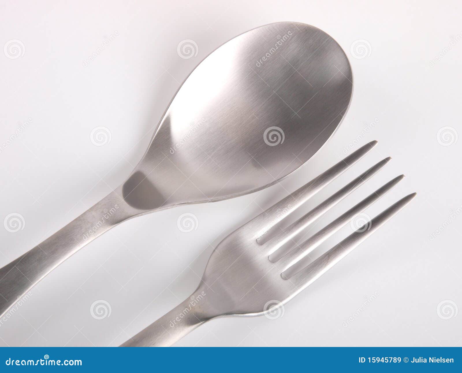 Fork, spoon stock image. Image of setting, lunch, fork - 15945789