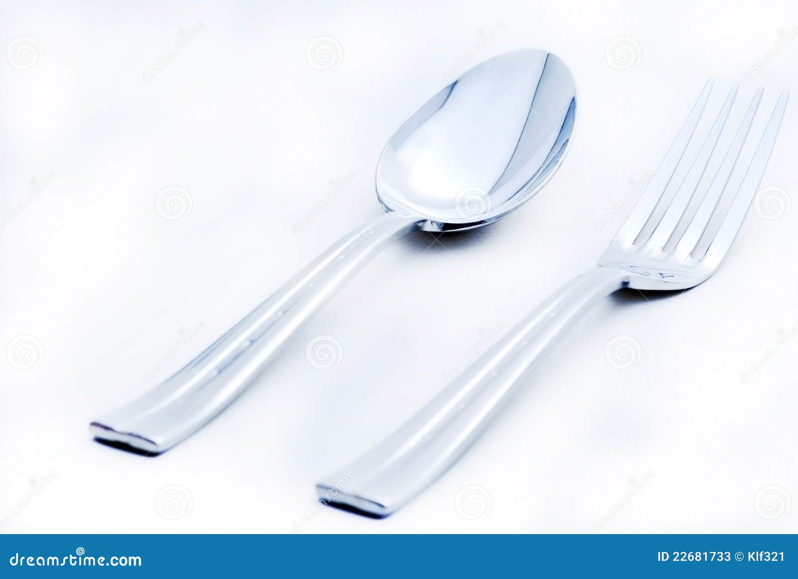 Fork with spoon stock image. Image of dishware, cutlery - 22681733
