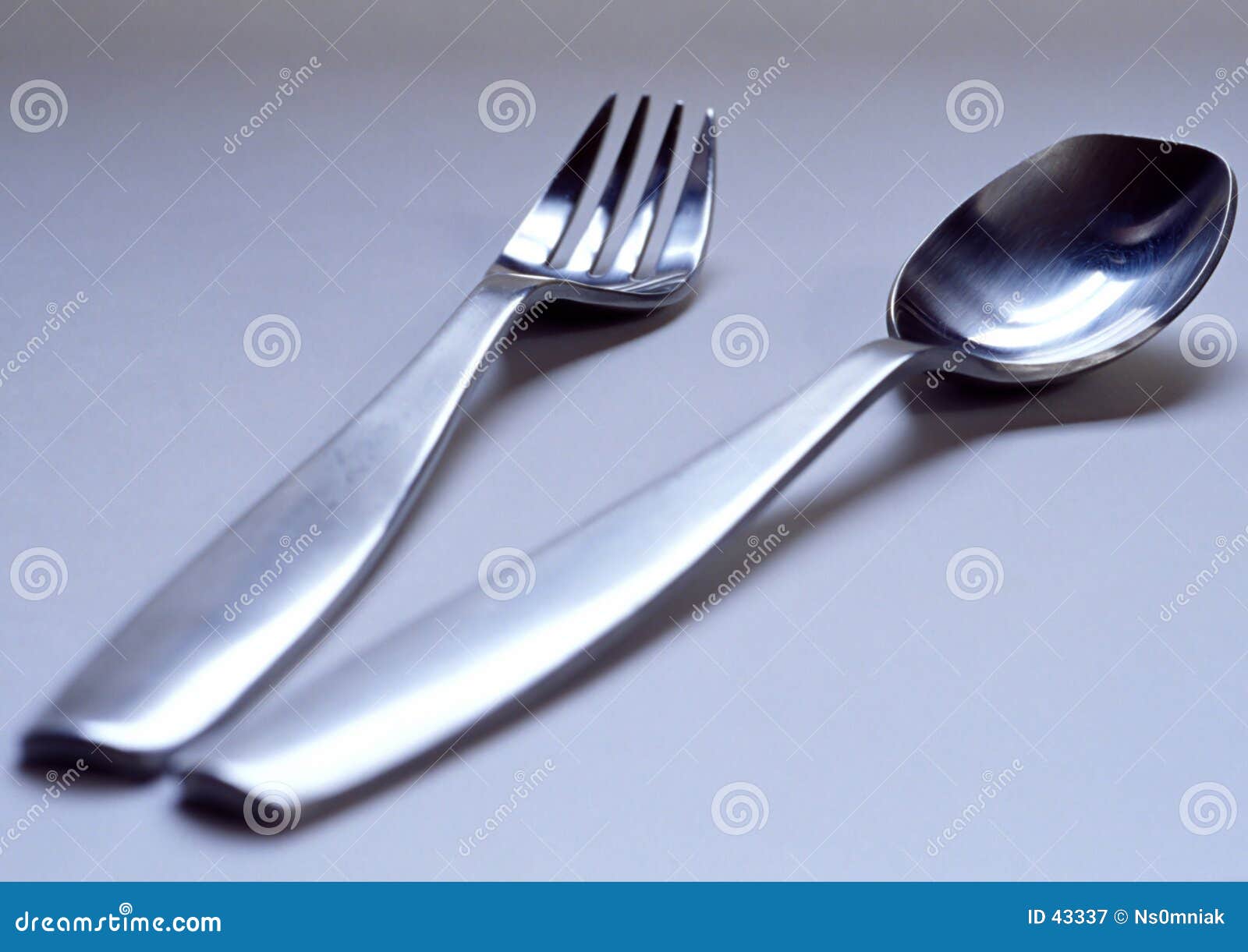 Fork and Spoon stock image. Image of setting, restaurant - 43337