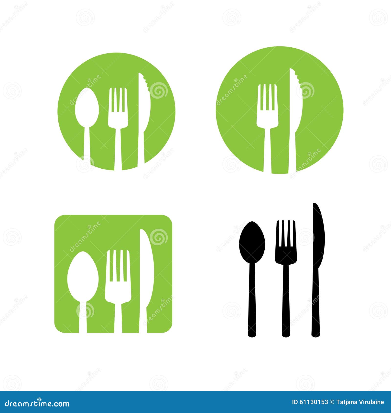 Fork spoon knife icon set stock illustration. Illustration of lunch ...