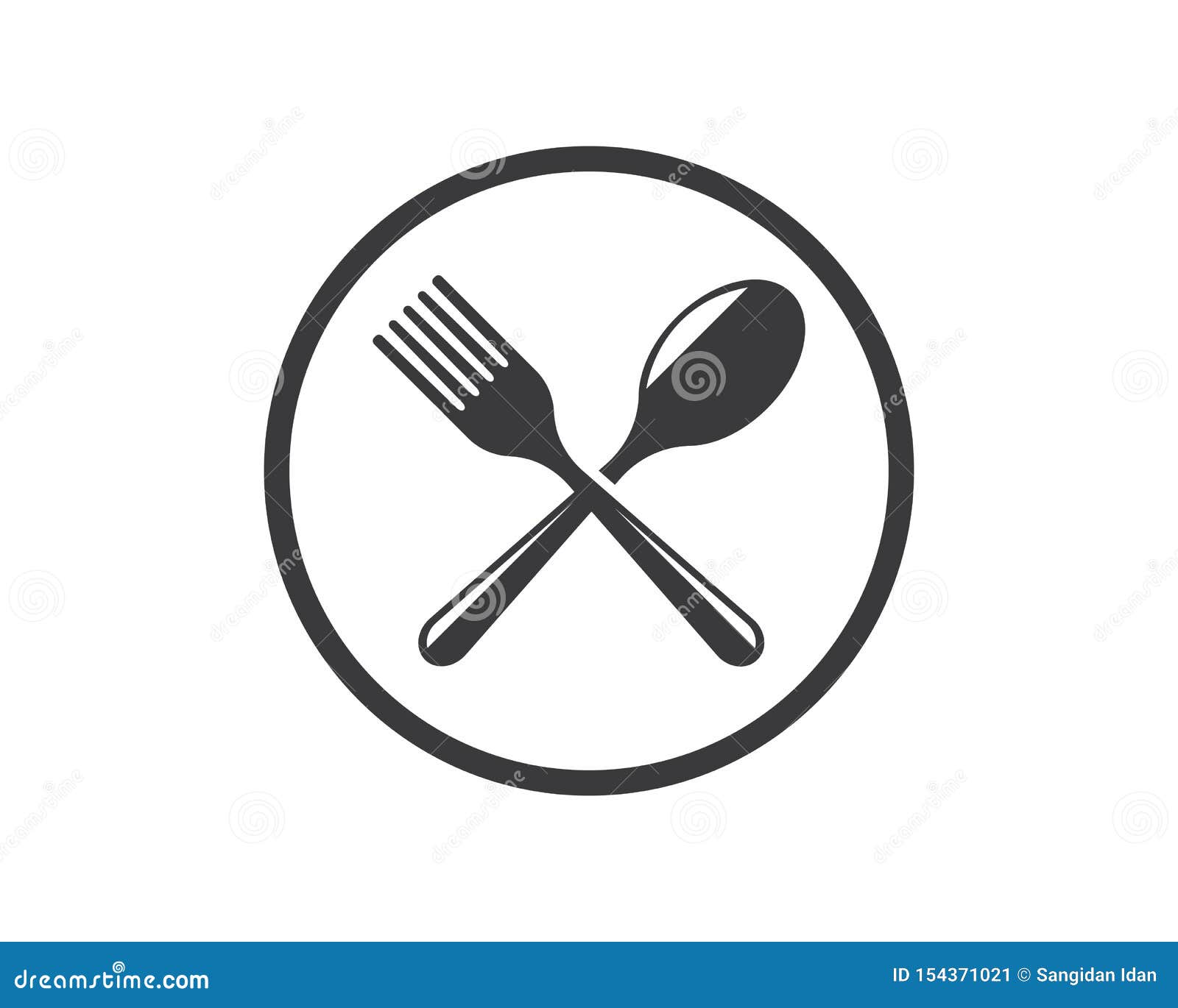 Fork,spoon Logo Vector Illustration Stock Vector - Illustration of ...