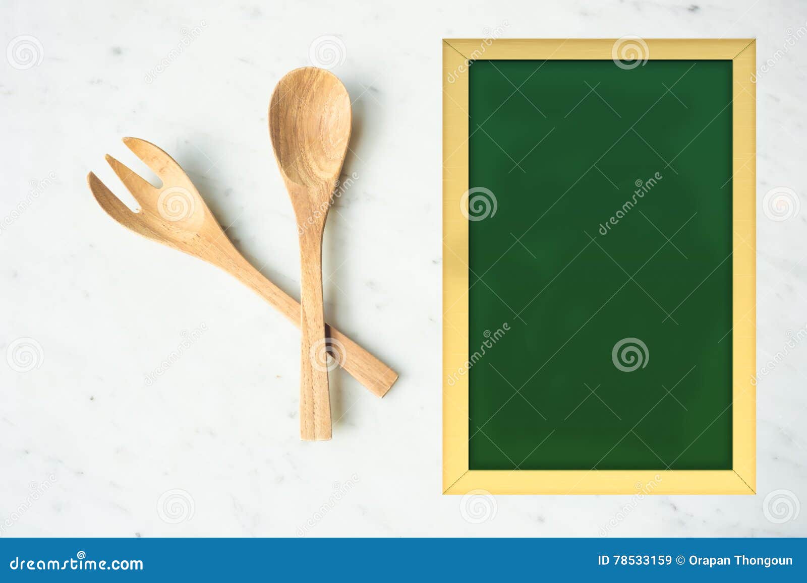 Fork and spoon on table stock image. Image of background - 78533159