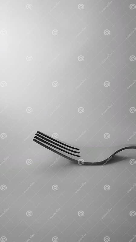 Fork Spoon in White Background, Creative Kitchen Utensils Photography ...
