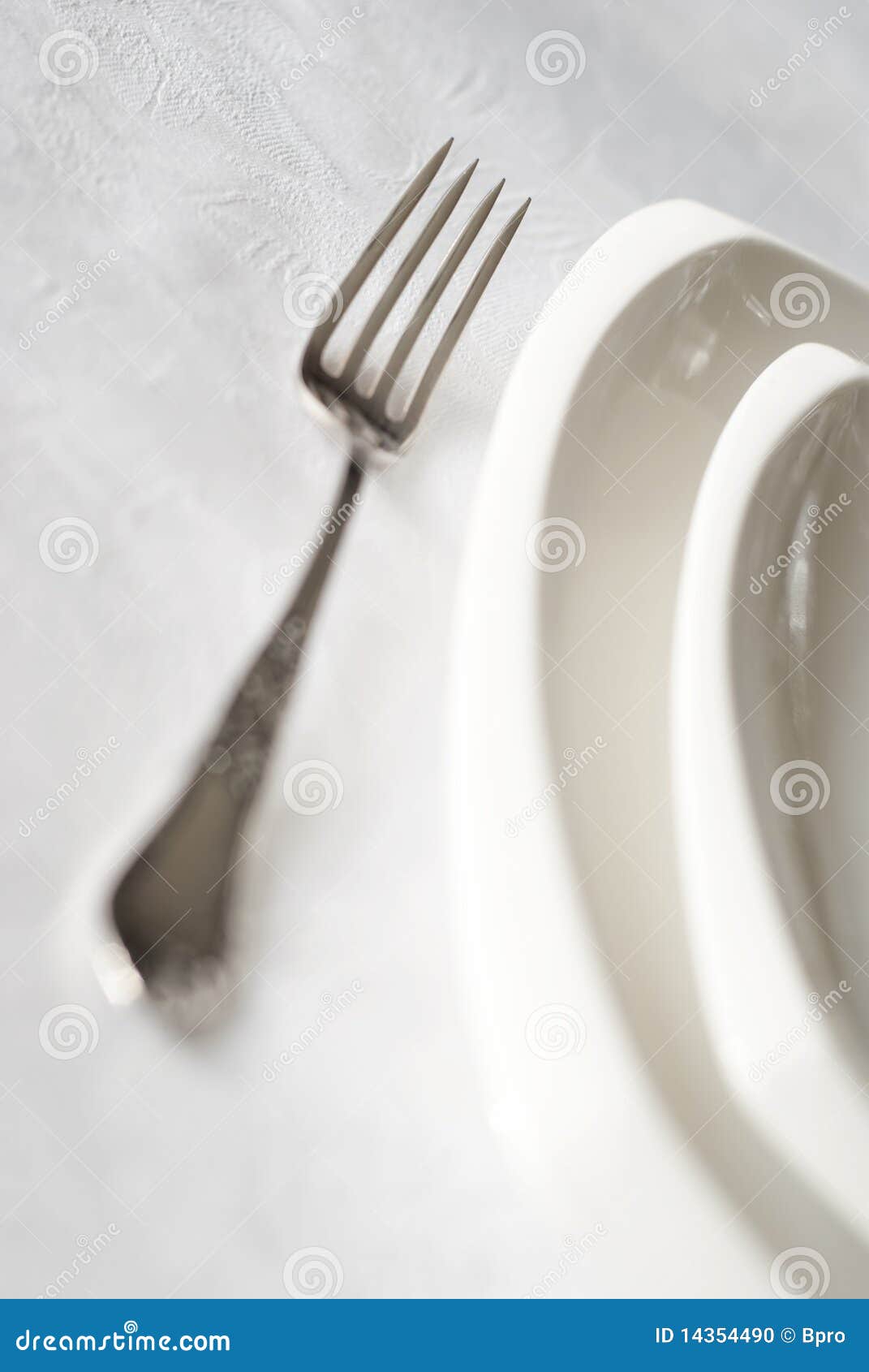 Fork on the table stock photo. Image of silver, restaurant - 14354490