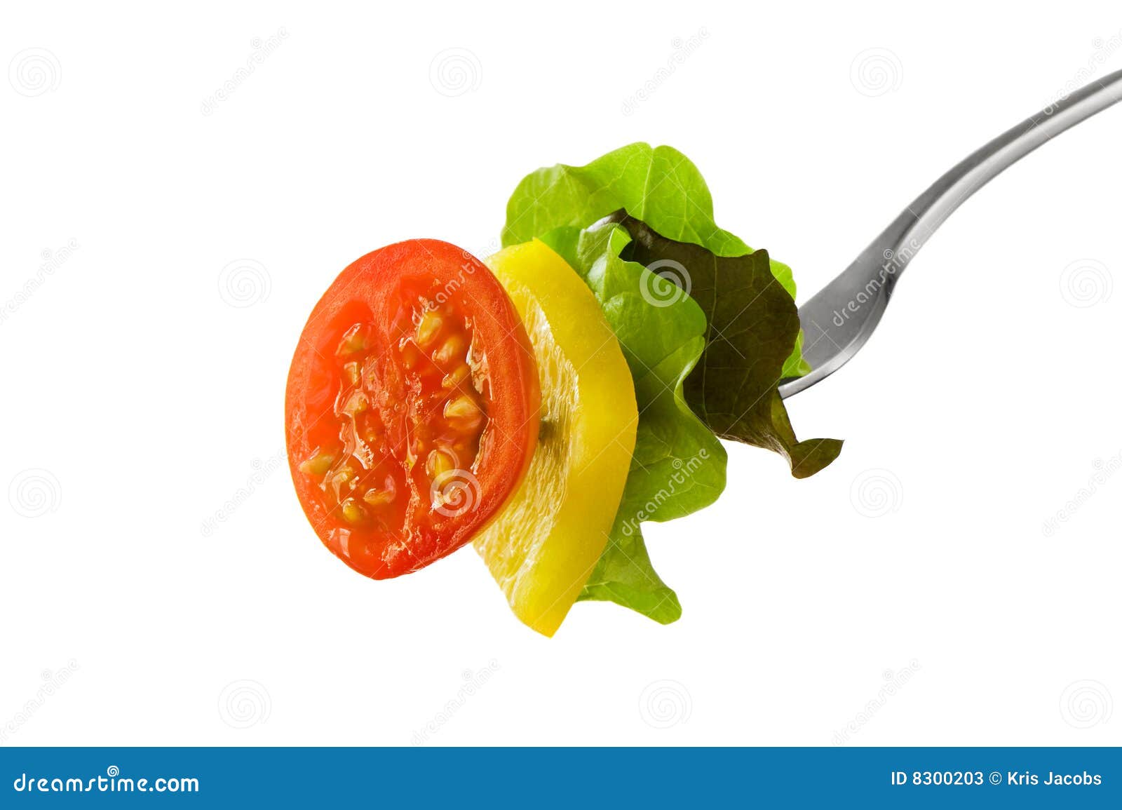 Fork with Tasty Healthy Vegetables Stock Image - Image of tomato ...