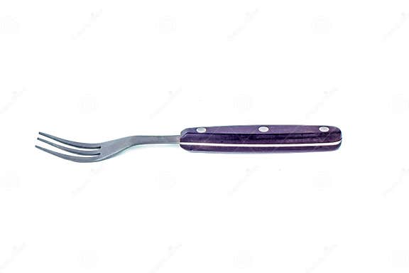 A Fork with Three Teeth, Isolated on a White Background Stock Photo ...