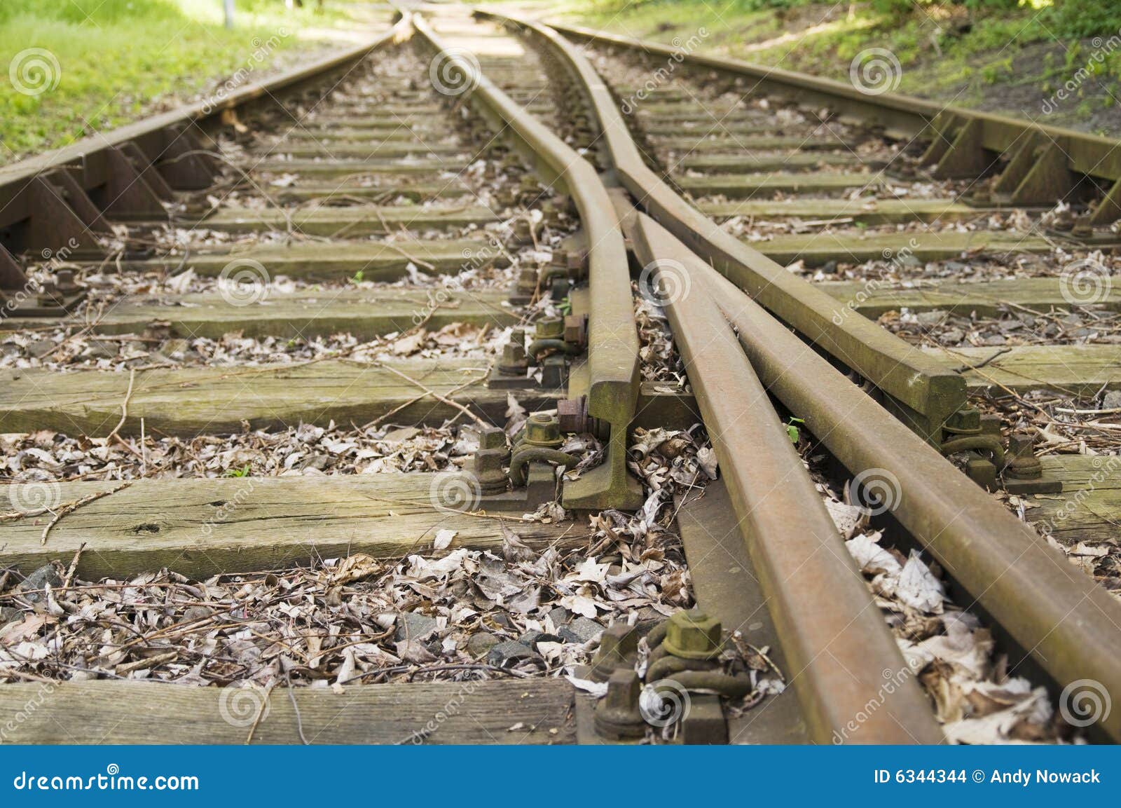 Fork in the track stock photo. Image of railway, horizontal - 6344344
