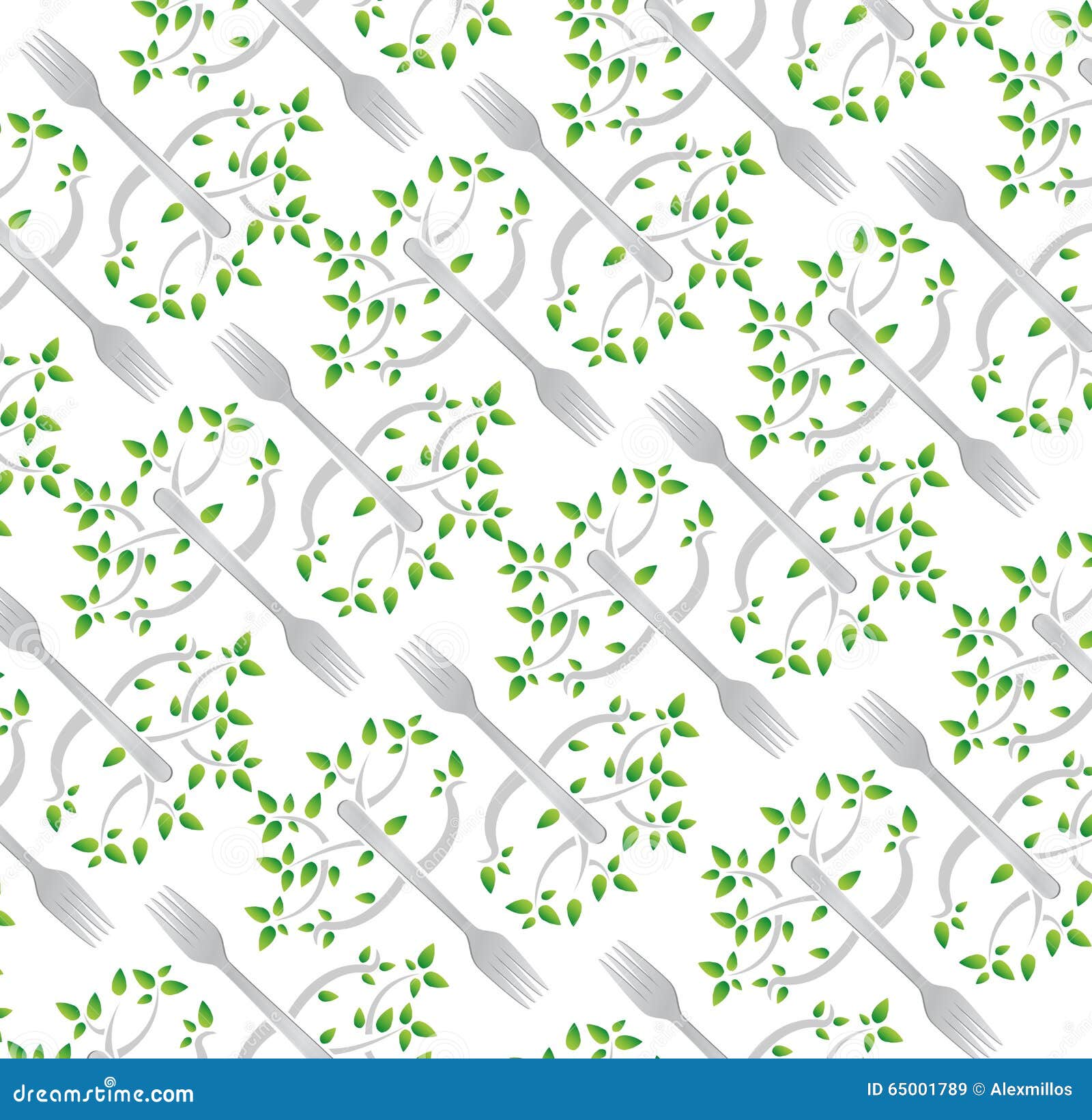 Fork Tree Pattern Illustration Design Stock Illustration - Illustration ...