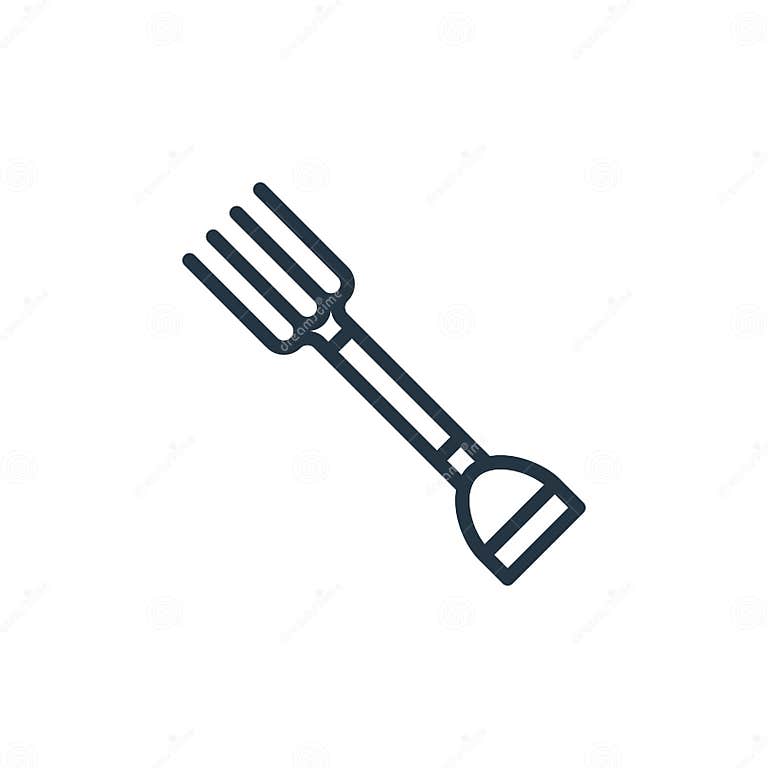 Fork Vector Icon. Fork Editable Stroke. Fork Linear Symbol for Use on ...