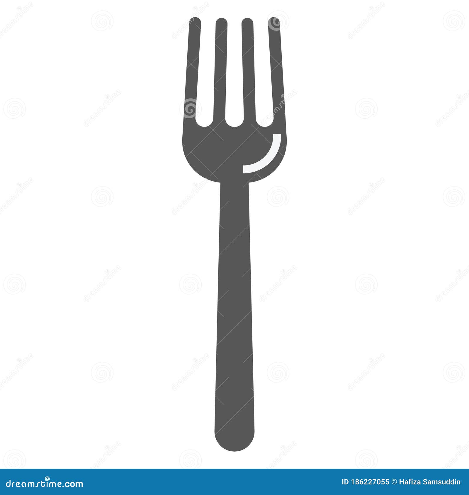 Fork. Vector Illustration Decorative Design Stock Vector - Illustration ...
