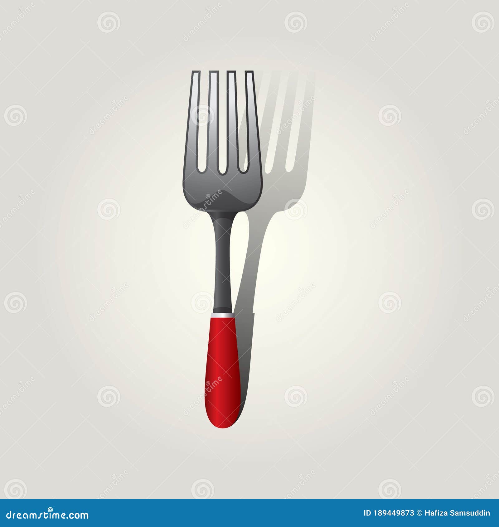 Fork. Vector Illustration Decorative Design Stock Vector - Illustration ...