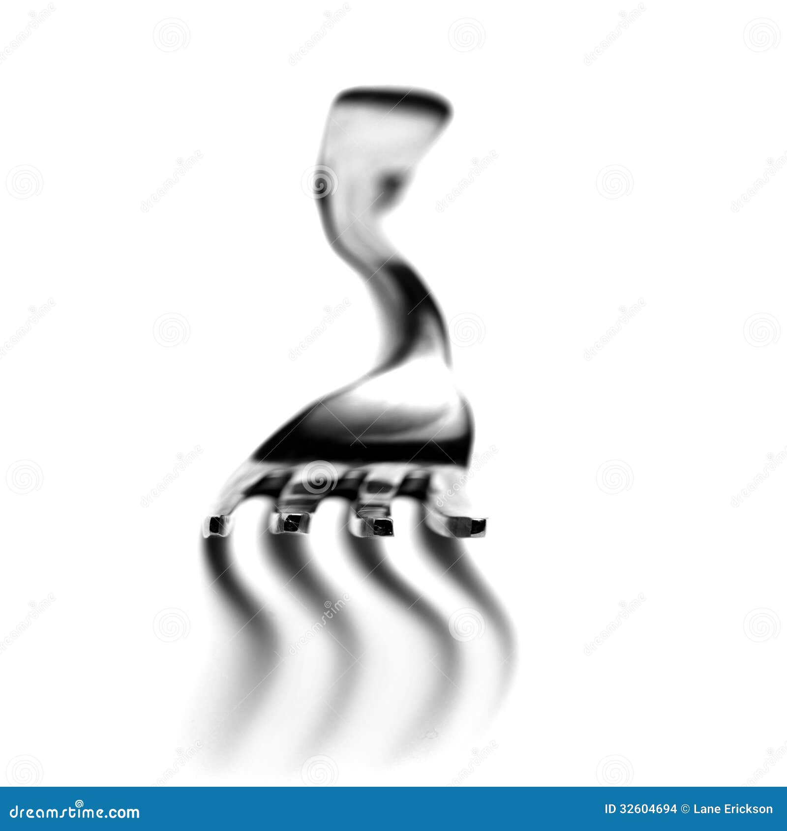 Fork with wavy bends stock photo. Image of bend, large - 32604694