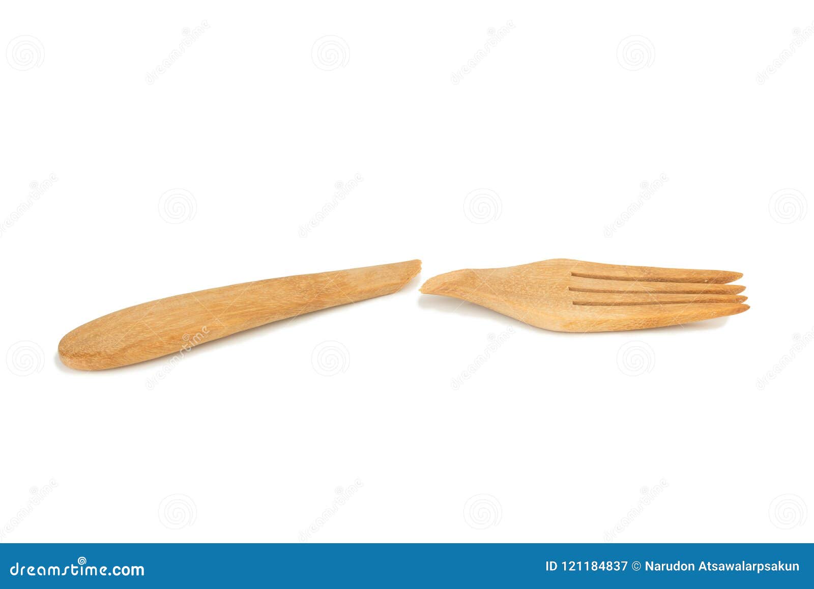 Fork Wood Broken Isolated on White Background Stock Image - Image of ...
