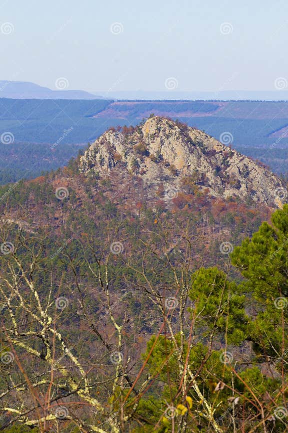 Forked Mountain in Autumn, Arkansas Stock Photo - Image of south, arkansas: 233195804
