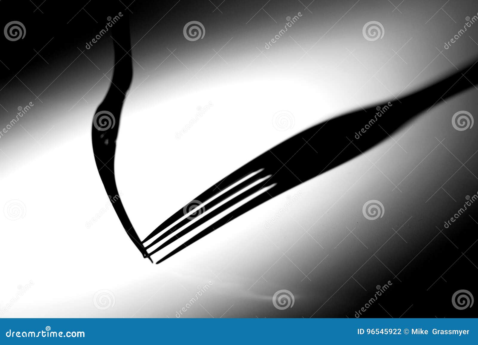 Forkin Shadow stock photo. Image of white, fork, utensil - 96545922