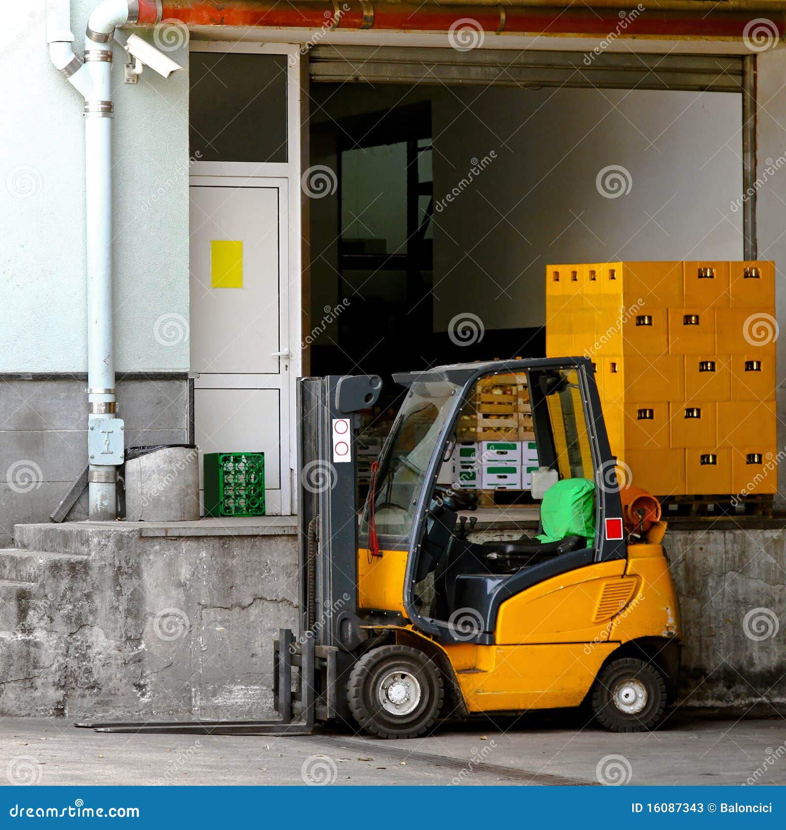 Forklift stock image. Image of deck, transport, forklift - 16087343