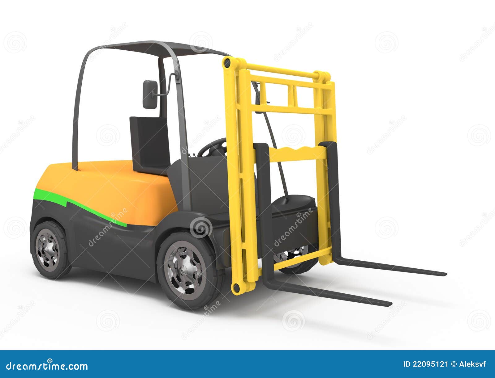 Forklift stock illustration. Illustration of loading - 22095121