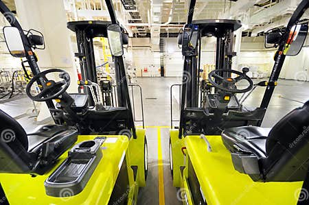 Forklift stock image. Image of stacking, rack, driving - 22928187