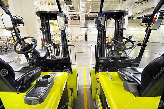 Forklift stock image. Image of stacking, rack, driving - 22928187
