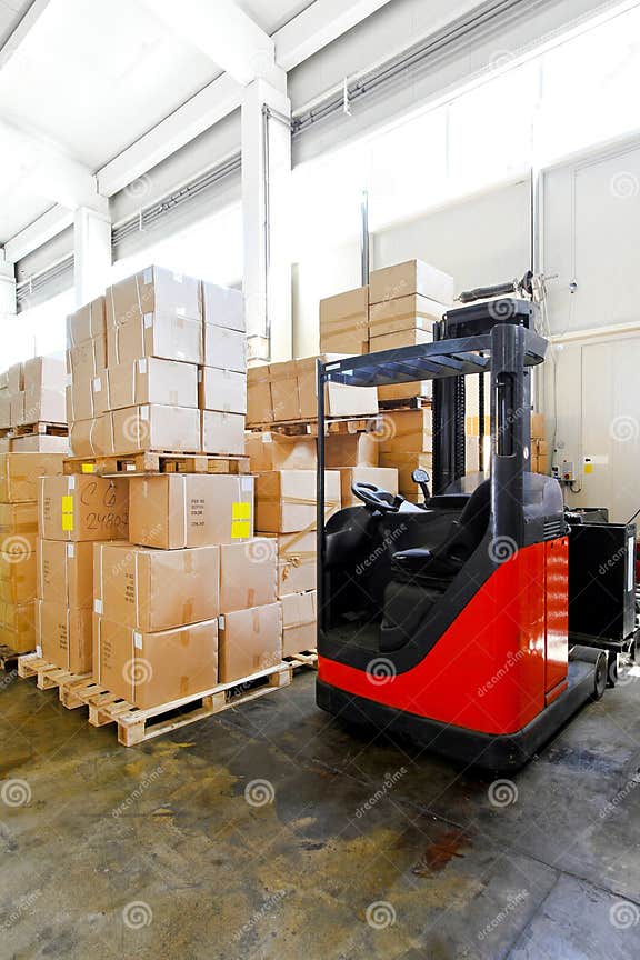 Forklift boxes stock image. Image of pile, pallet, stack - 17404865