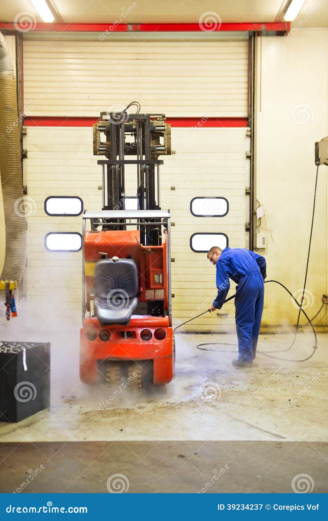 Forklift Maintenance Royalty-Free Stock Photography | CartoonDealer.com ...