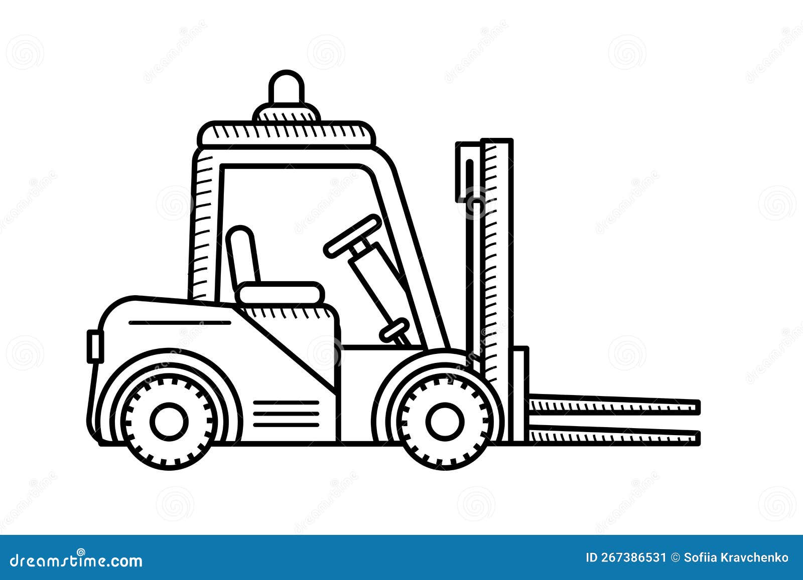 Forklift Truck Coloring Pages