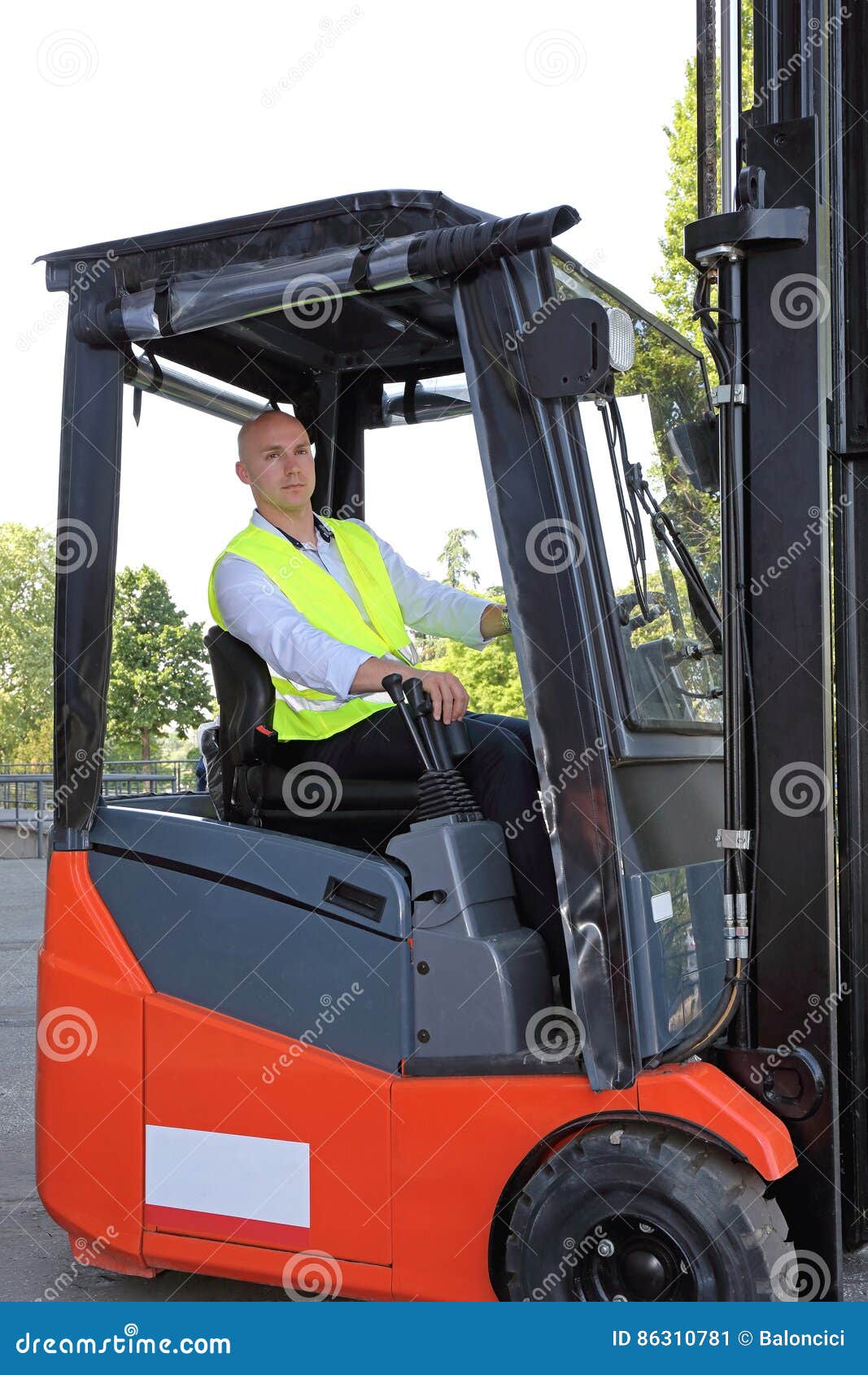 Forklift Cabin Royalty-Free Stock Image | CartoonDealer.com #209587498